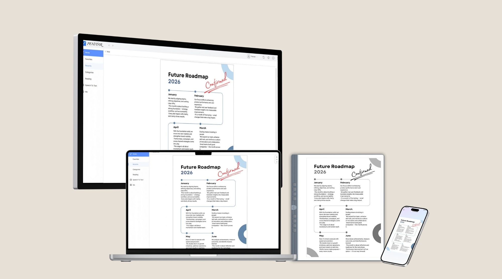 Penstar | eNote 2 Paper Tablet Designed for Focused Writing
